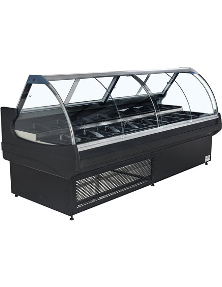 Serve over Deli counter Curved glass front Width 1980mm | Stalwart DA ...