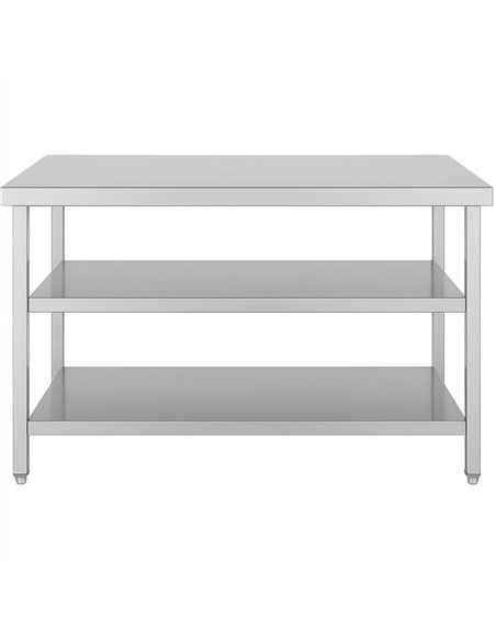 Commercial 3-Tier Stainless Steel Work Table with Undershelves ...