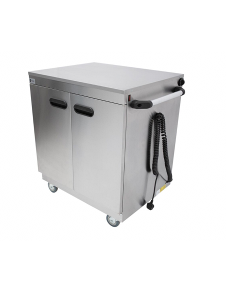 Parry 1888 845mm Wide Mobile Hot Cupboard With Flat Top | PAR-1888...