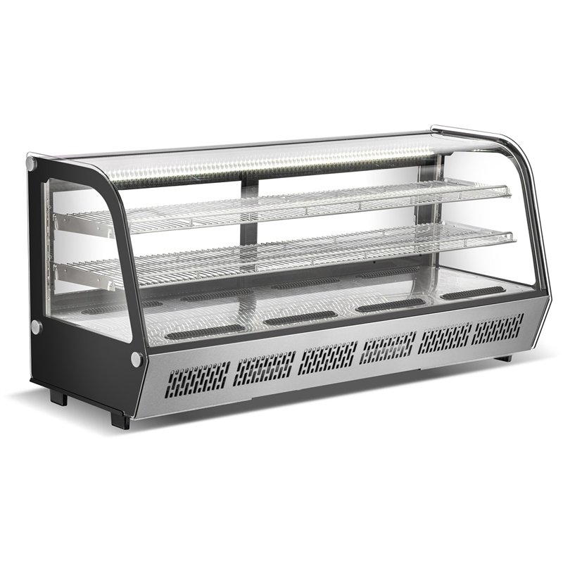 Display Merchandiser Fridge 268 litres 2 shelves Stainless Steel ...