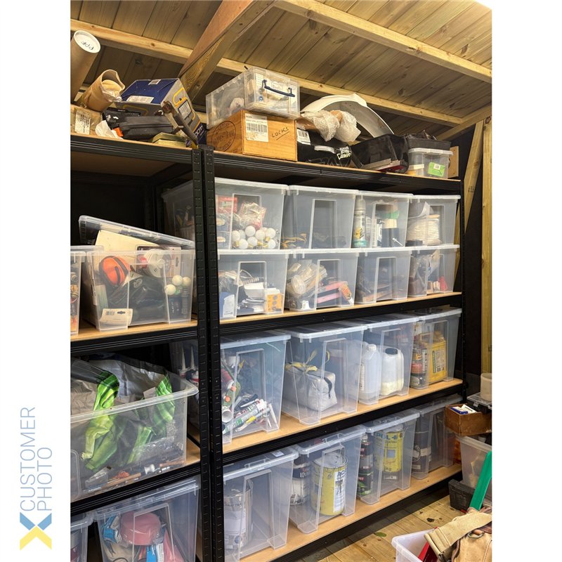 Industrial Shelving Unit Heavy duty 1200x450x1800mm 4 shelves 275 kg ...
