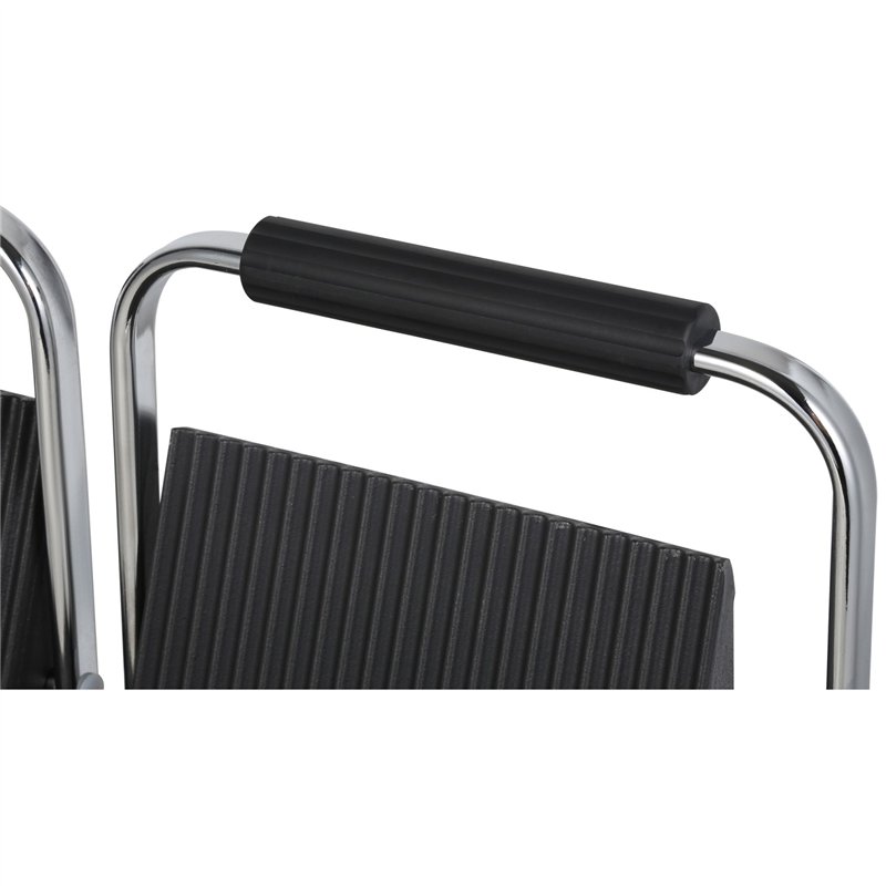 Commercial Double Contact Panini Grill 3600W Ribbed Top & Bottom Plates ...