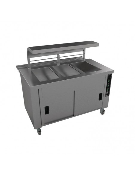 Falcon Chieftain 3 Well Heated Servery Counter with Trayslide HS3 ...