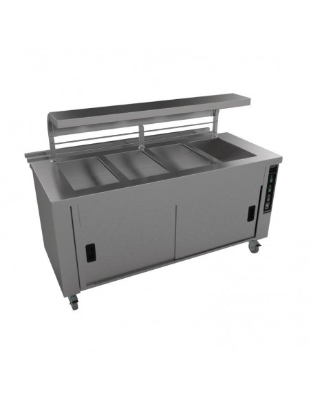 Falcon Chieftain 4 Well Heated Servery Counter with Trayslide HS4 ...