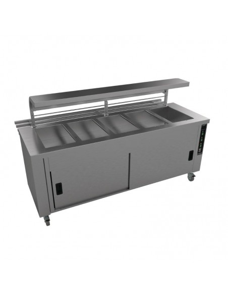 Falcon Chieftain 5 Well Heated Servery Counter with Trayslide HS5 ...