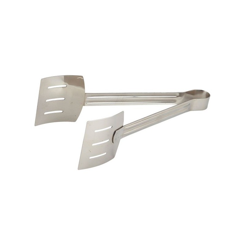 Stainless Steel Wide Blade Serving Tongs 9.5" /240mm | NEV-6722