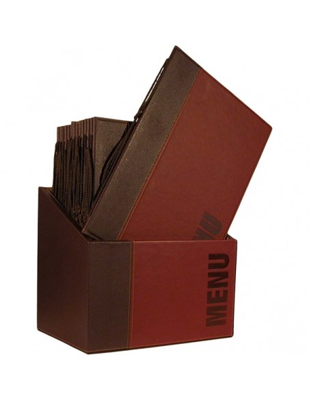 Contemporary Menu Box + 20 A4 Wine Red Menus | NEV-MC-BOX-TRA4-WR ...